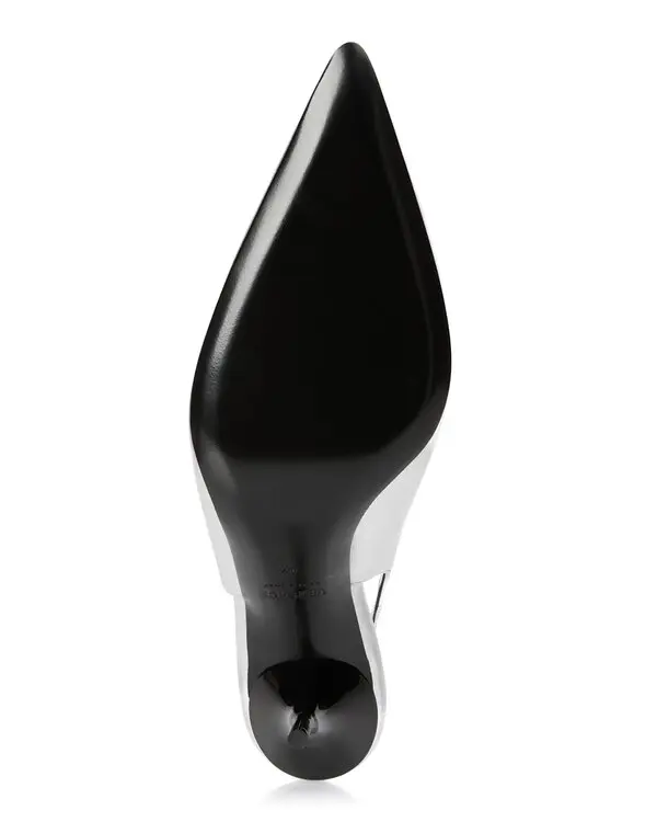 Versace Nyx Leather Slingbacks