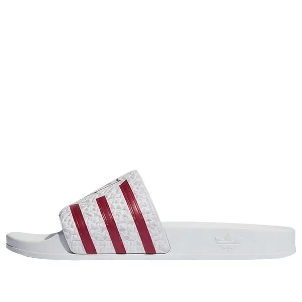 Adidas Trefoil Slides 'liverpool Lc - Cloud White/strawberry Red/cloud White