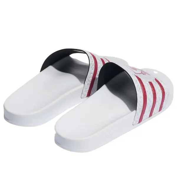 Adidas Trefoil Slides 'liverpool Lc - Cloud White/strawberry Red/cloud White