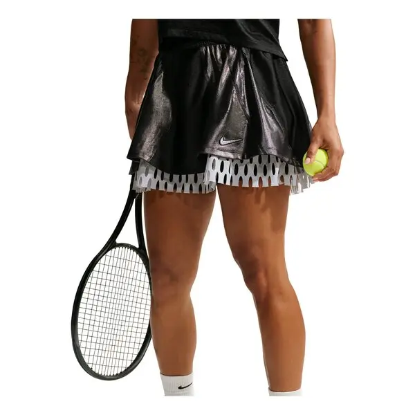 Nike Court X Naomi Osaka Slam Dri-fit Skirt - Black/metallic Silver