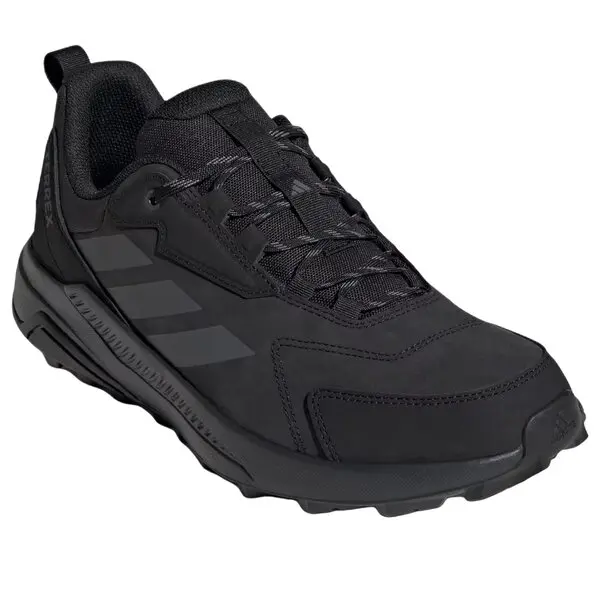 Adidas Anylander Leather 'core Black Grey Five
