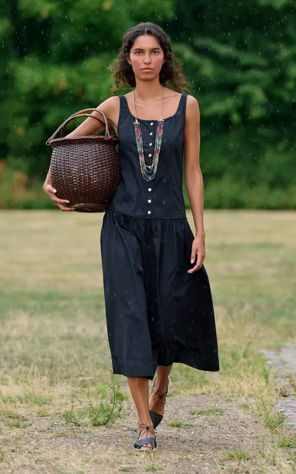 SKALL STUDIO Helmine Cotton Corsage Dress