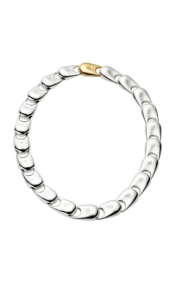 KINRADEN 18k Yellow Gold Electra Necklace - Silver