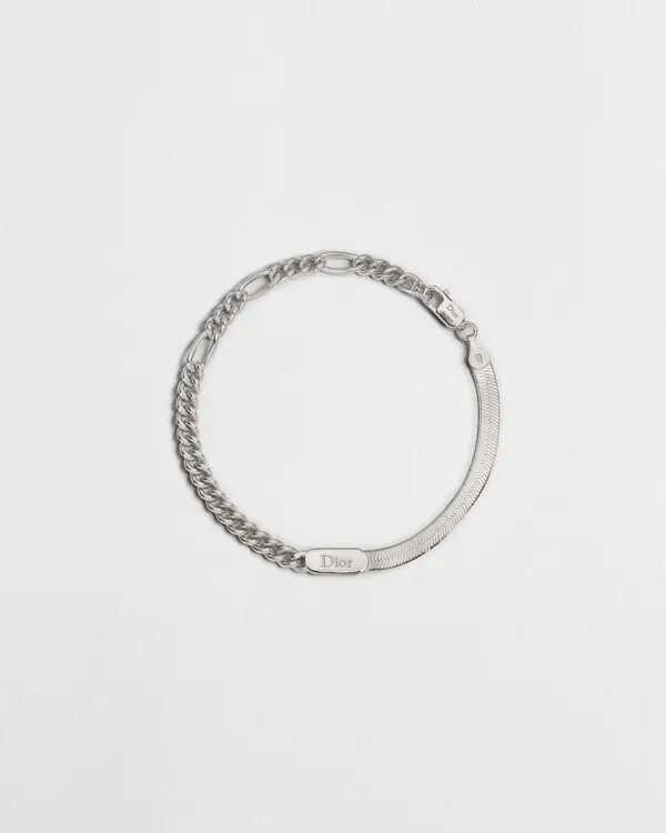 Dior Stack Chain Link Bracelet - Silver
