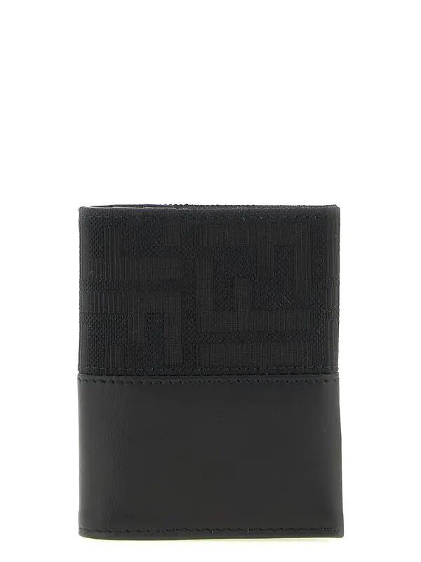 Fendi Ff Jacquard Cardholder - Black