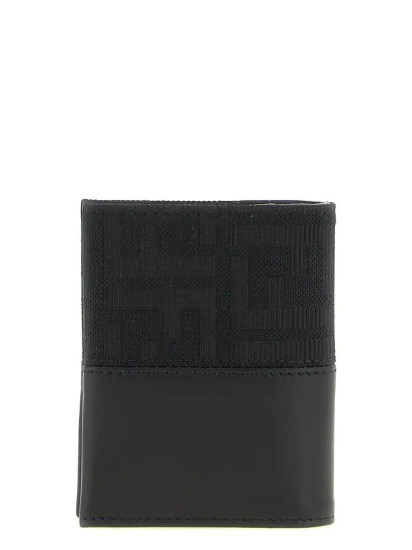 Fendi Ff Jacquard Cardholder - Black
