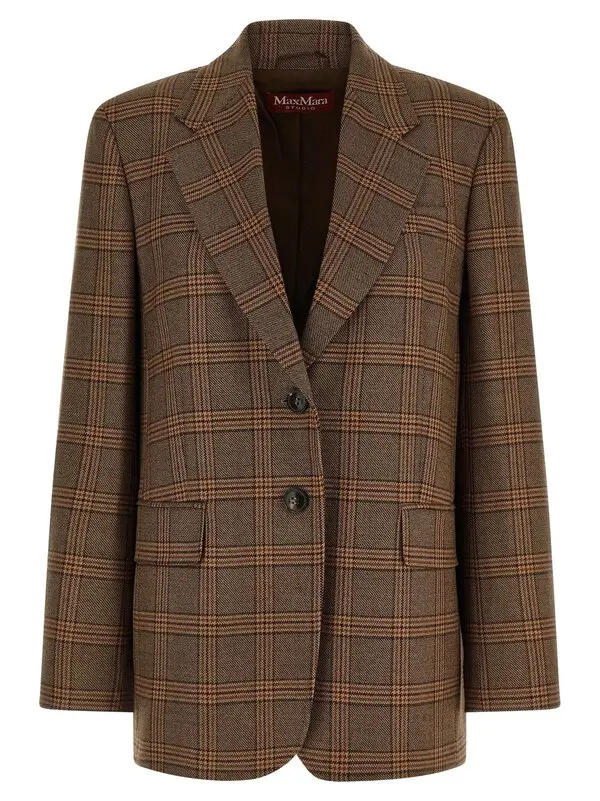 Max Mara Mstalca Wool Blazer - Brown