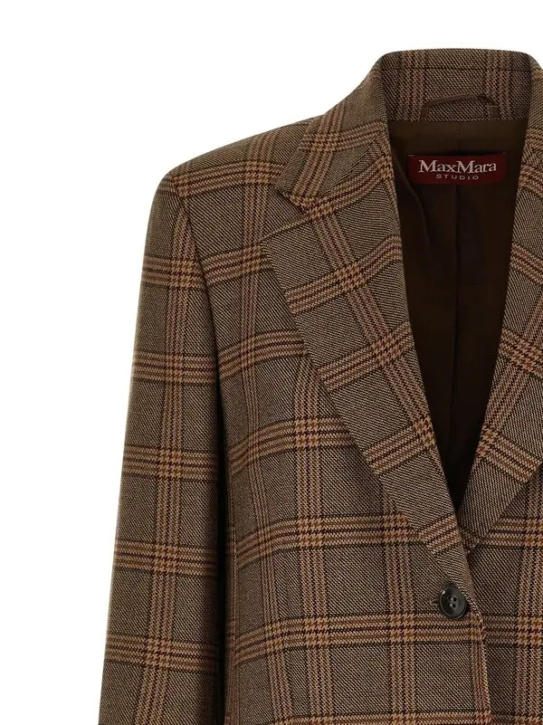 Max Mara Mstalca Wool Blazer - Brown