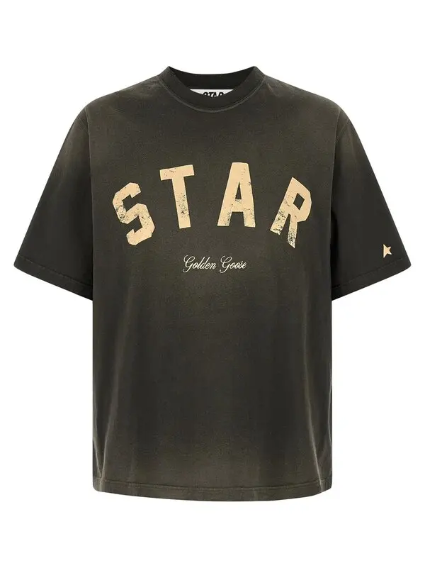 GOLDEN GOOSE Logo T-shirt - Gray