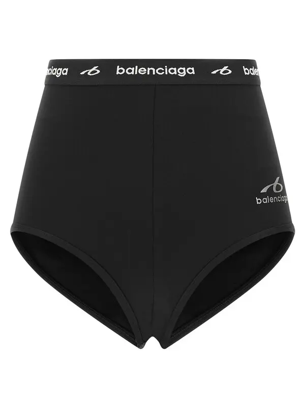 Balenciaga Techwear High Waist Culotte Slip - Black