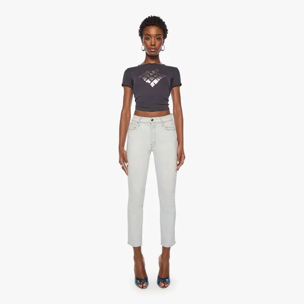 MOTHER The Mid Rise Dazzler Ankle Hairspray Hall Of Fame Jeans - Blue