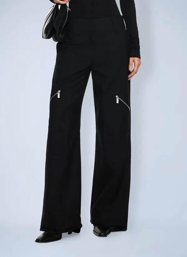 Off-White Gabardine Cargo Pants