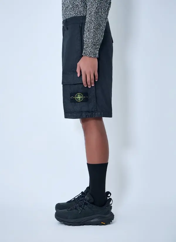 Stone Island Logo Patch Shorts