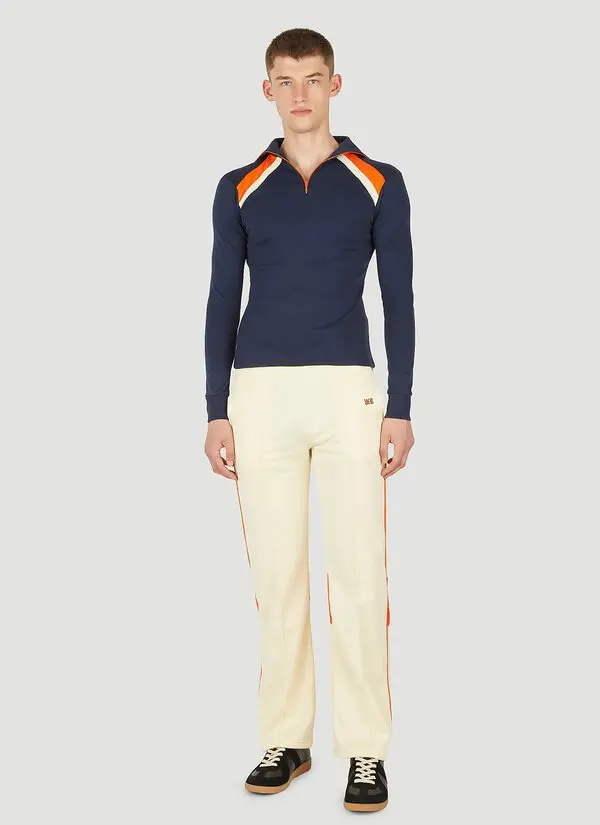 WALES BONNER Jazz Half Zip Top