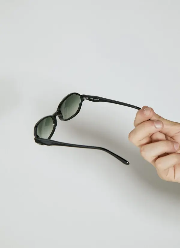 Our Legacy Oval Tinted Lens Sunglasses - Black