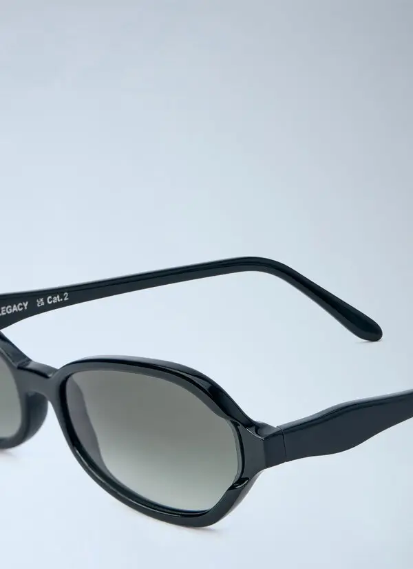 Our Legacy Oval Tinted Lens Sunglasses - Black
