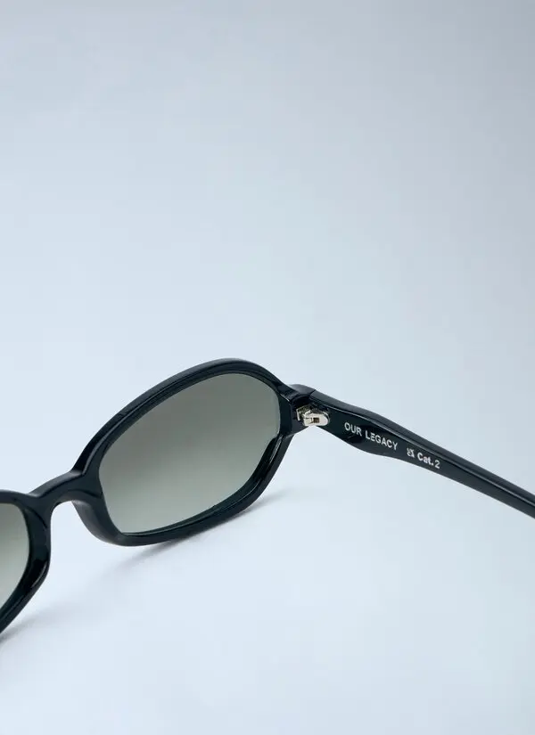 Our Legacy Oval Tinted Lens Sunglasses - Black