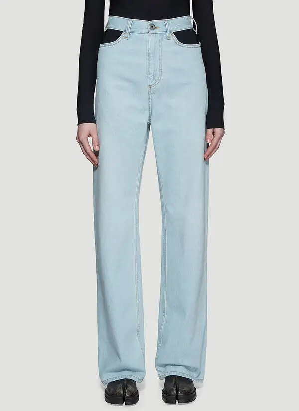 MAISON MARGIELA Cut-out Jeans - Blue
