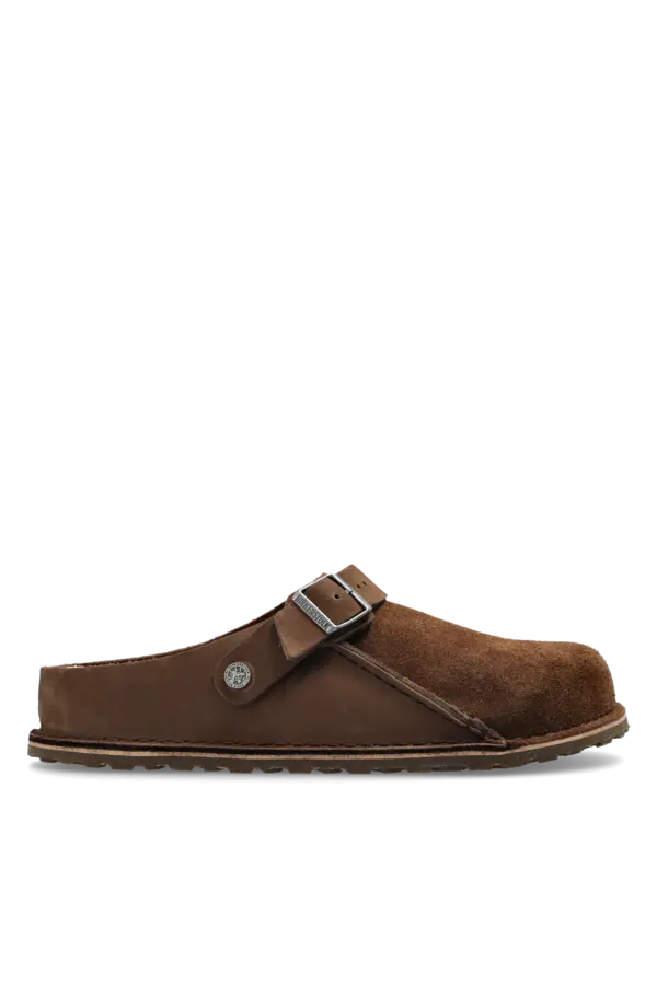 BIRKENSTOCK Lutry Premium Split" Slides - Brown