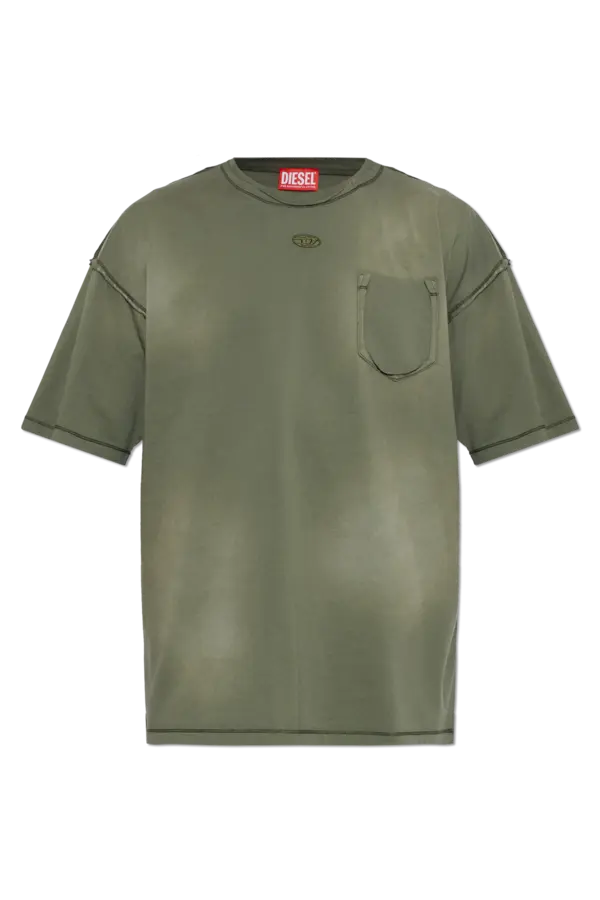 DIESEL® T-shirt ‘t-pock - Green