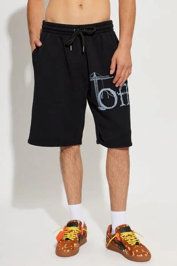 Off-White Printed Sweat Shorts