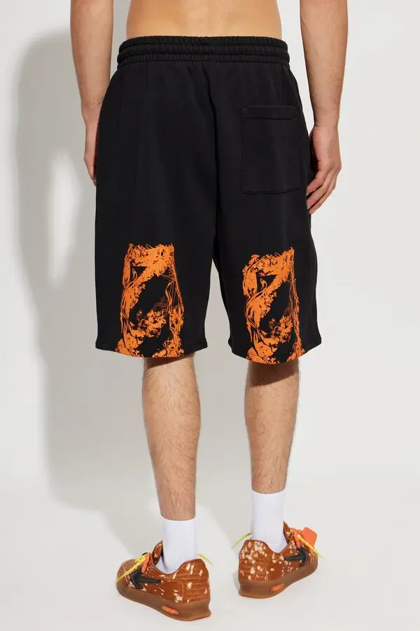 Off-White Printed Sweat Shorts