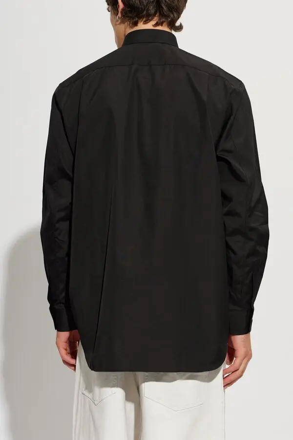 Play Comme Des Garcon Cotton Shirt With Logo Patch