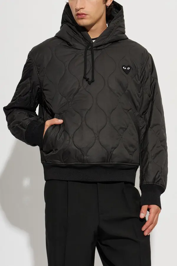 Play Comme Des Garcon Padded Jacket With Logo Patch