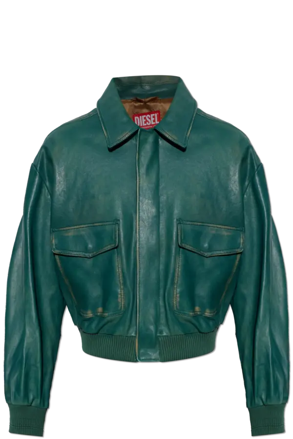 DIESEL® Leather Jacket ‘l-uman
