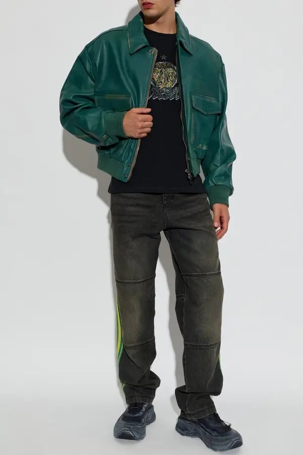 DIESEL® Leather Jacket ‘l-uman