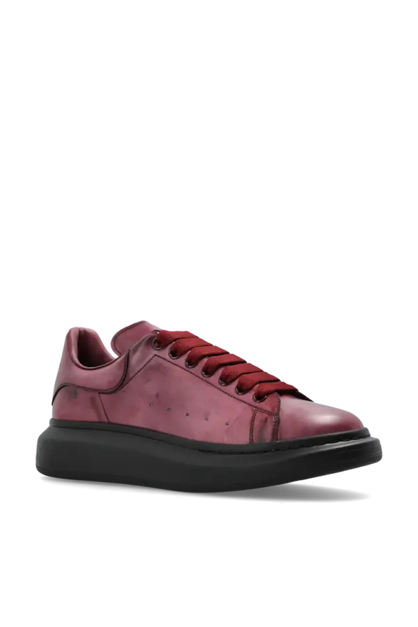 Alexander McQueen Leather Sports Shoes - Purple