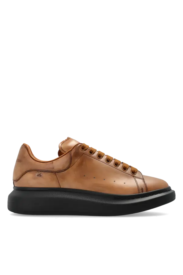 Alexander McQueen Leather Sports Shoes - Brown