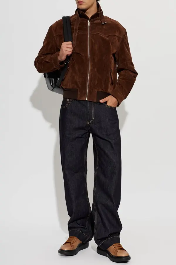 Alexander McQueen Leather Sports Shoes - Brown