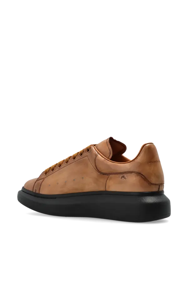 Alexander McQueen Leather Sports Shoes - Brown