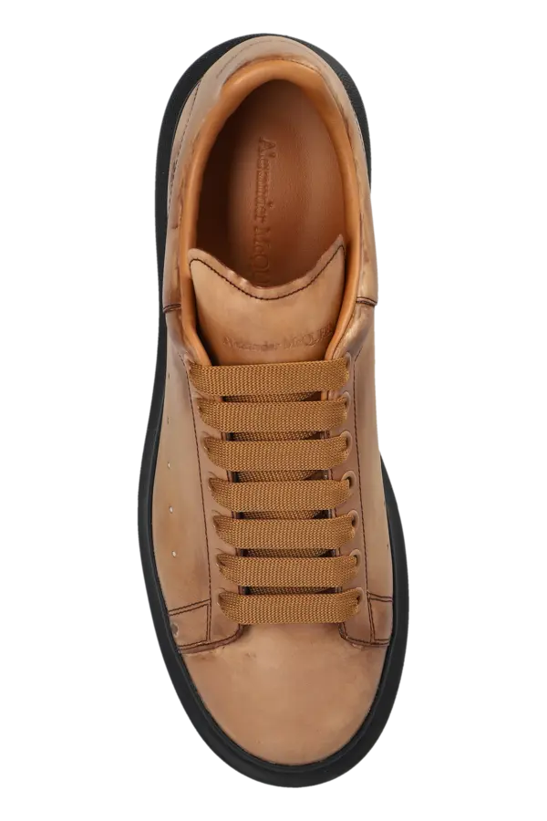 Alexander McQueen Leather Sports Shoes - Brown
