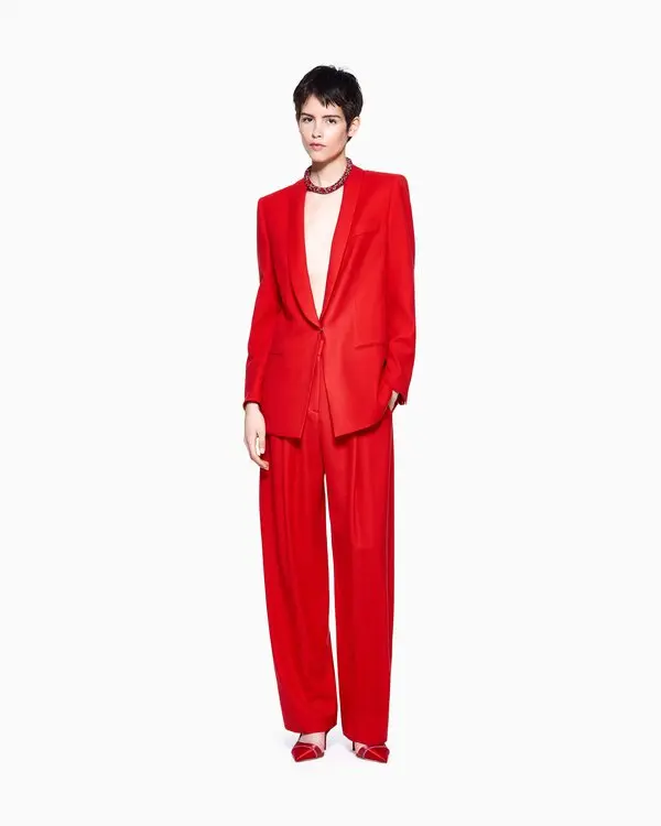 Giorgio Armani Virgin-wool Single-breasted Jacket