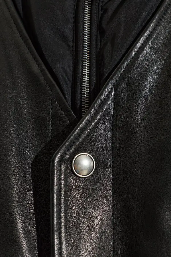 Versace Down Jacket With Mixed Materials