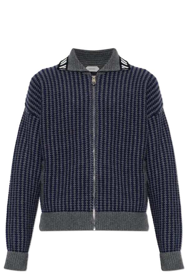 Versace Wool Cardigan - Grey