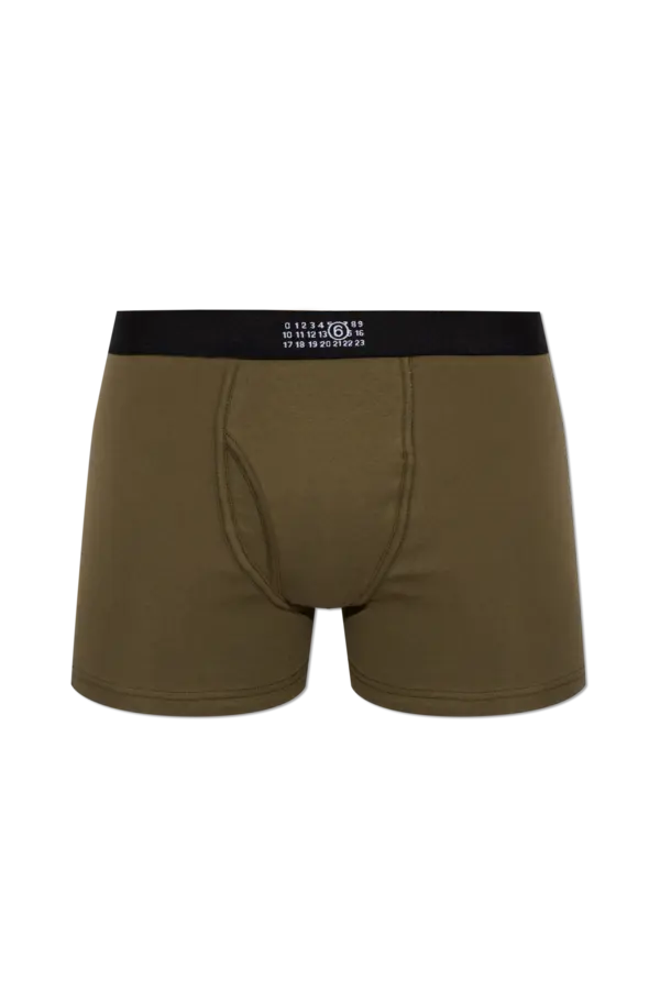 MAISON MARGIELA Boxers With Logo - Green