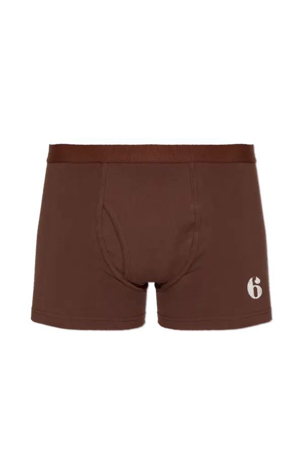 MAISON MARGIELA Boxers With Print - Brown