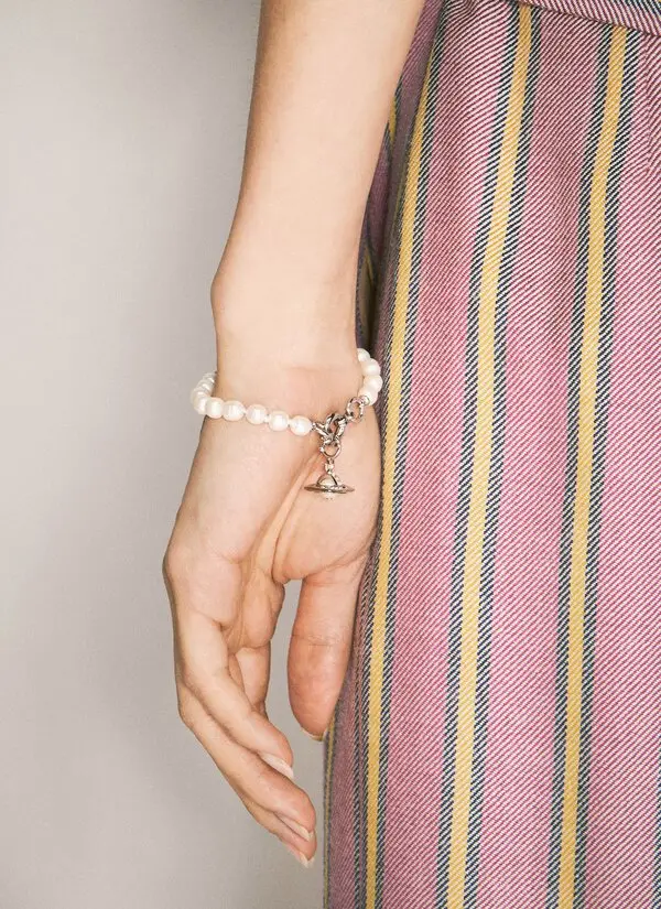 VIVIENNE WESTWOOD Aleksa Bracelet - Cream