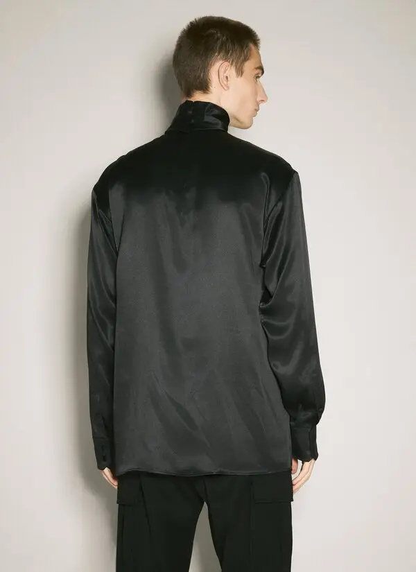 Dolce & Gabbana Loose Silk Turtleneck Top