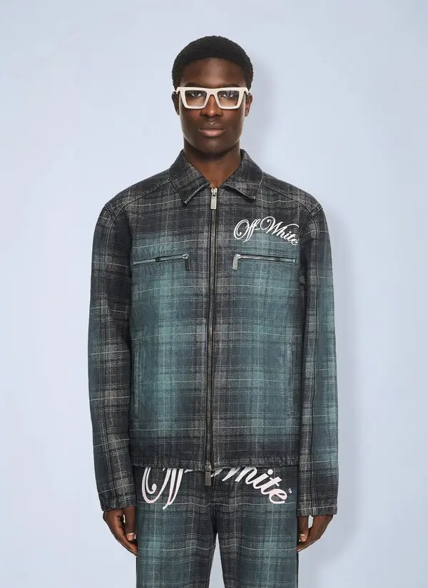 Off-White Check Jacq Den Skate Coach Jkt - Multicolor