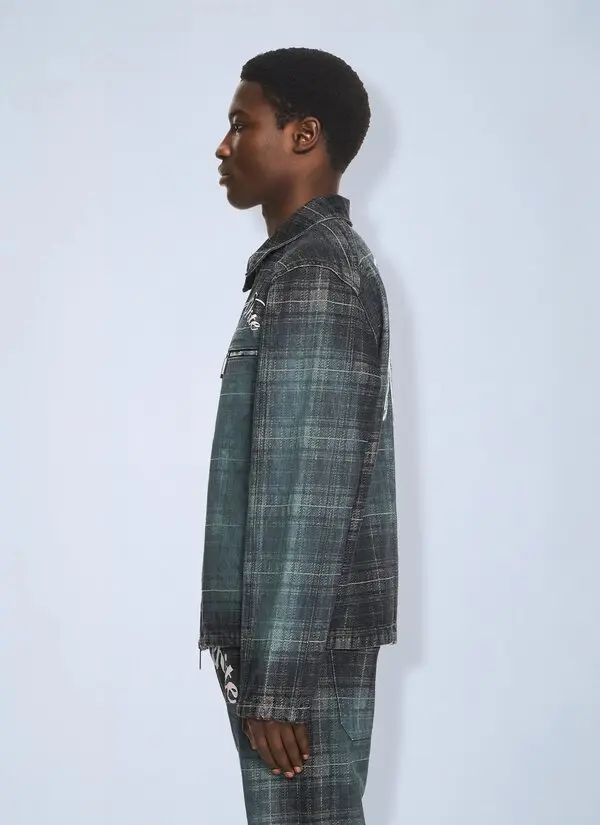 Off-White Check Jacq Den Skate Coach Jkt
