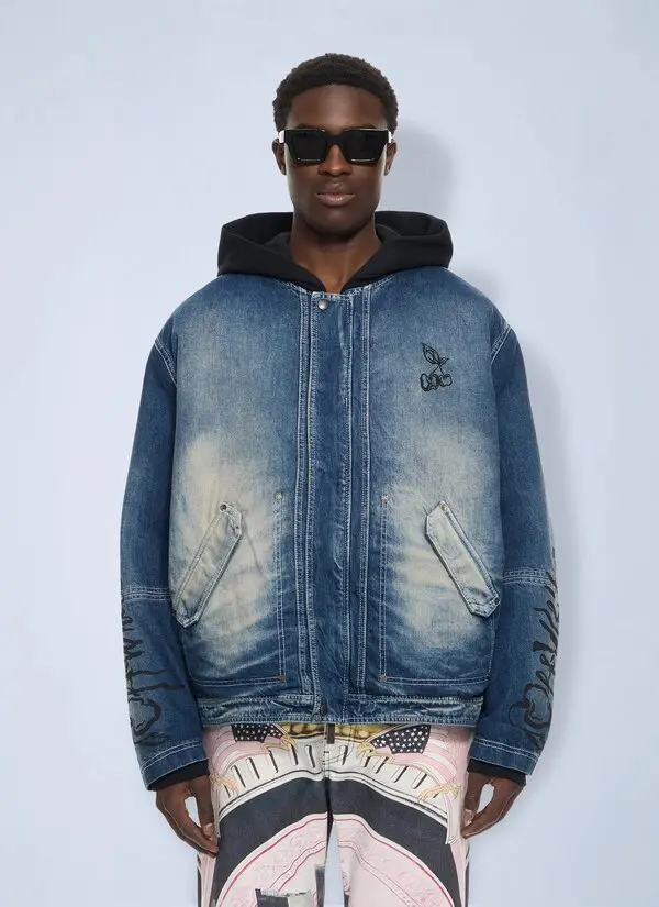 Off-White Cherry Jers Hoodie Den Jkt