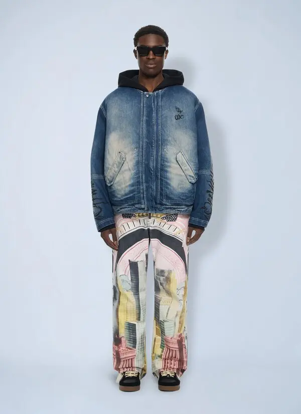 Off-White Cherry Jers Hoodie Den Jkt
