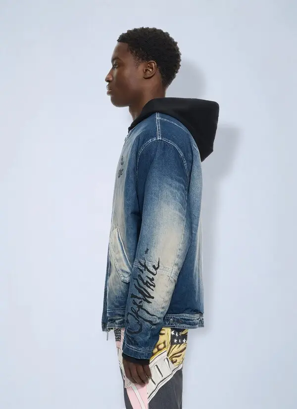 Off-White Cherry Jers Hoodie Den Jkt