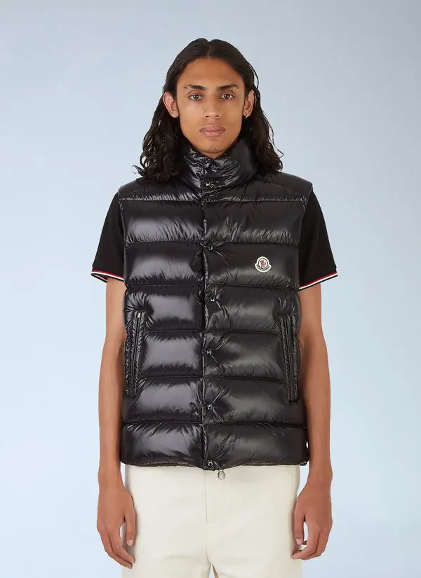 Moncler Tibb Down Vest Jacket - Black
