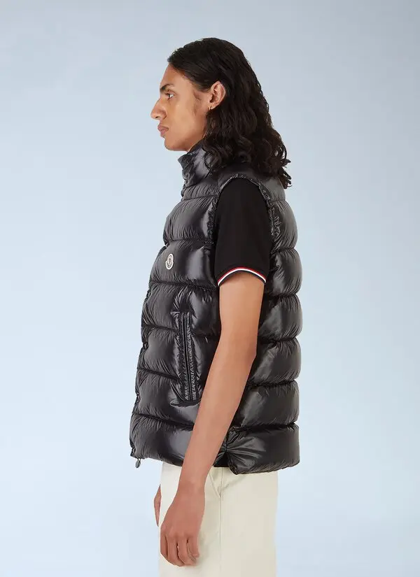 Moncler Tibb Down Vest Jacket - Black
