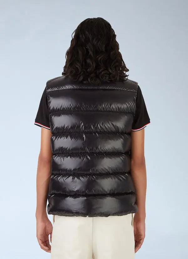 Moncler Tibb Down Vest Jacket - Black